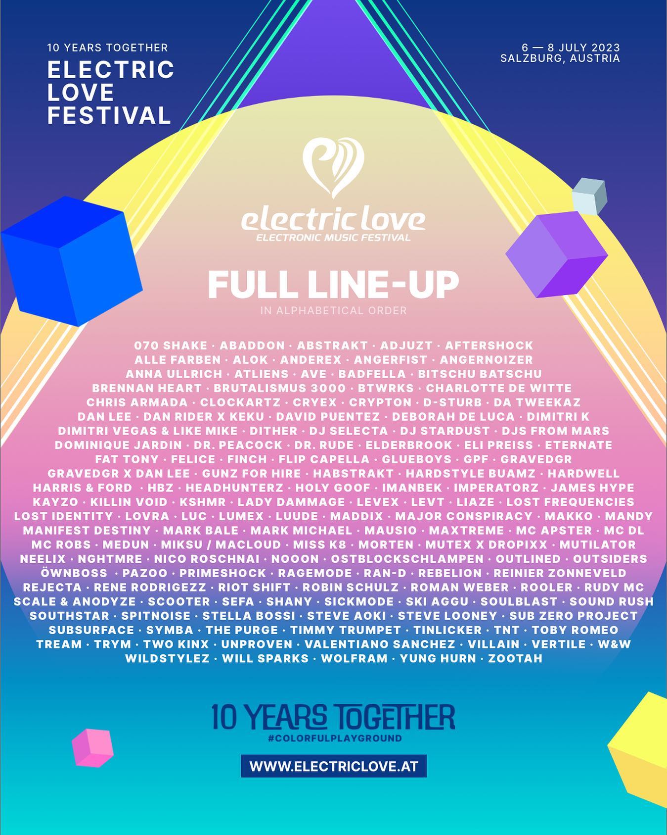 Electric Love Festival slaví 10 let » Hardstyle.cz